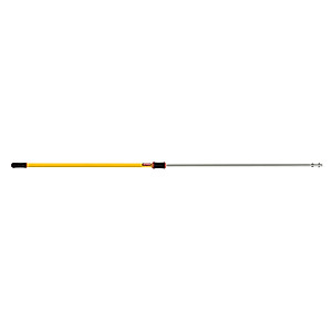 Rubbermaid Commercial Products HYGEN Quick-Connect Straight Extension/Extendable Handle/Stick/Pole, 4-8 Feet, Yellow, Lightweight for Janitorial/Professional/Industrial Microfiber Floor