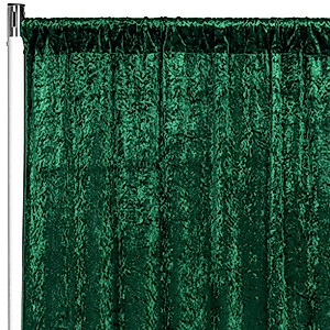 CVL 1 Pc, Velvet 8Ft H X 52" W Drape/Backdrop Curtain Panel - Emerald Green for Home & Event Decor