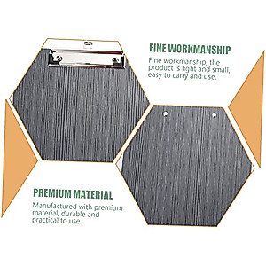 Tofficu Correction Fluid 2pcs Folder Board Pencil Conference Writing Board Paper File Organizer Document Organizer Clipboard Clip Boards Exam Paper Clips A4 Wood Grain Wooden Bottom Plate