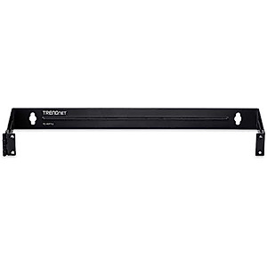 TRENDnet 1U 19-inch Hinged Wall Mount Bracket for Patch Panels and PDU Power Strips, TC-WP1U, Supports EIA-310, Steel Construction,Use TC-P24C6 & TC-P16C6 Patch Panels(Sold Separately)