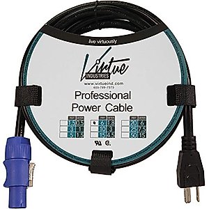 | 6 Foot Professional Compatible Edison (Male) to Power Cable
