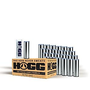 HOGG 20oz Straight Skinny Strawbler Stainless Steel Tumbler Case (25 Units) DIY, Customizable, Glitter, Epoxy, Bulk/Wholesale