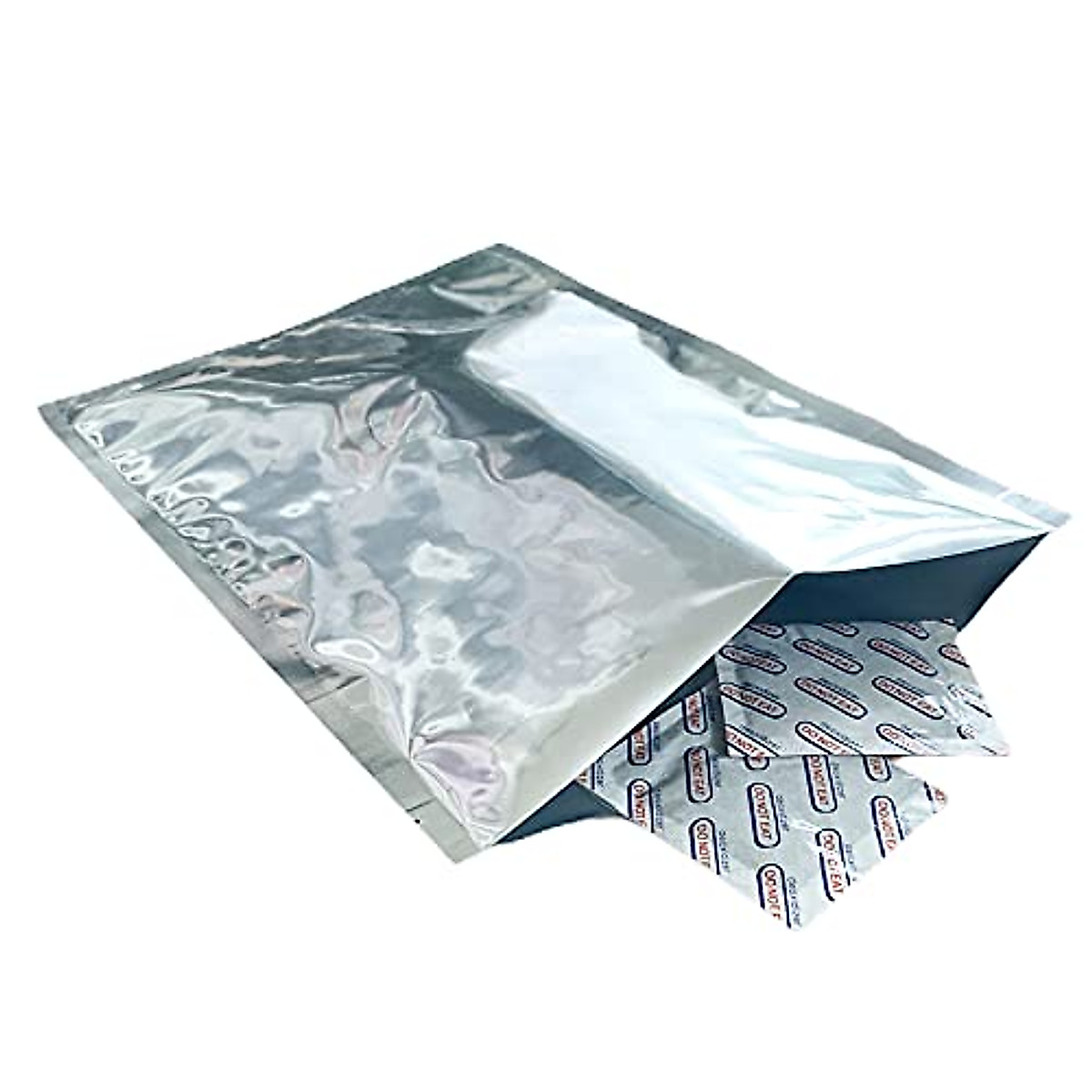 (25) Premium Quality 3 Size Mylar Bags for Food Storage (10 Mil) Thick Mylar Bags With Oxygen Absorbers 500cc for Bulk Food Preservation - Variety Pack, Quart, 1 Gallon, 2 Gallon Long Term Food Storage Bags (8 x12 Inch, 10 x 14 Inch, 14 x 20 Inch)