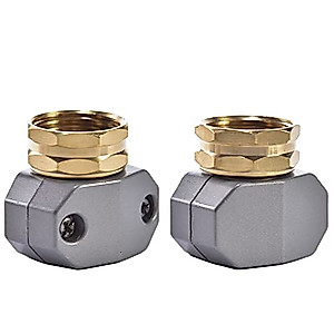 Zinc and Brass Female Clamp Coupling,Fits 3/4" or 5/8" Garden Hose Repair Fitting