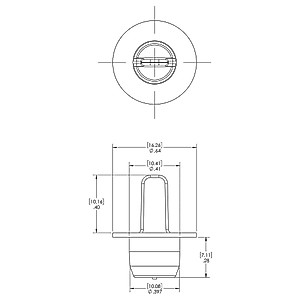 Caplugs QECP7/16Q1 Plastic Ergonomic Center Pull Tab Plug. ECP-7/16, TEO, Cap OD 0.64" Plug ID 0.41", Yellow (Pack of 1000)