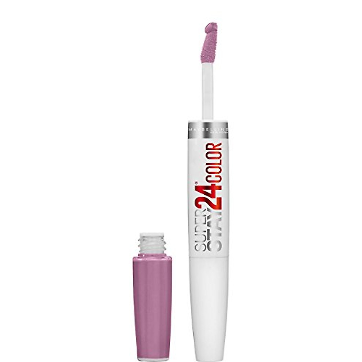 Maybelline SuperStay 24 2-Step Liquid Lipstick Makeup, Lasting Lilac, 1 kit