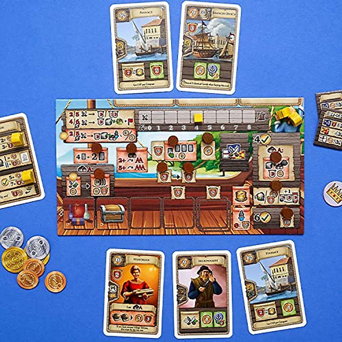 Capstone Games: Maracaibo, Big Box Strategy Board Game, Unique Story Mode Feature, A Nondestructive Legacy-Like Experience, 1 to 4 Players, Ages 12 and Up