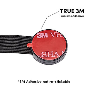 Case-Mate Elastic Strap Phone Grip - Finger & Hand Phone Holder, Mobile & Tablet Phone Strap For iPhone 14 Pro Max/ 13 Pro Max/ 12 Pro Max/ 11/ S23 Ultra/ Pixel 7, 3M Supreme Adhesive - Black Glitter