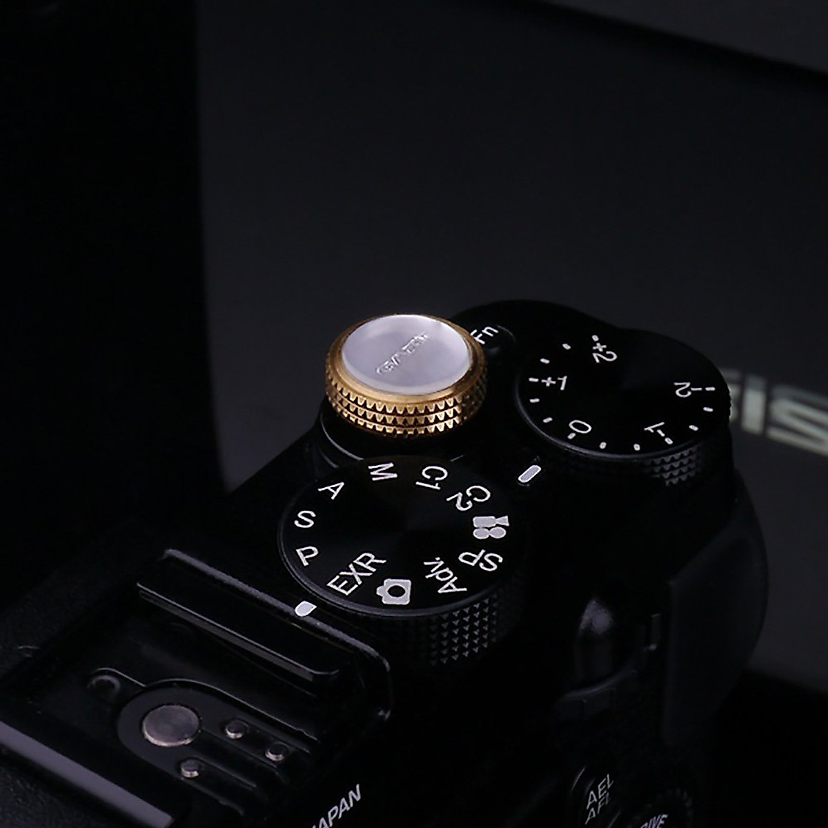 GARIZ XA-SB5 Soft Release Button (Screw) 0.5 inch (12 mm) Half Mirror