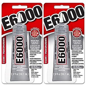 E6000 237032 Craft Adhesive, 2 fl oz Clear, 2 Pack