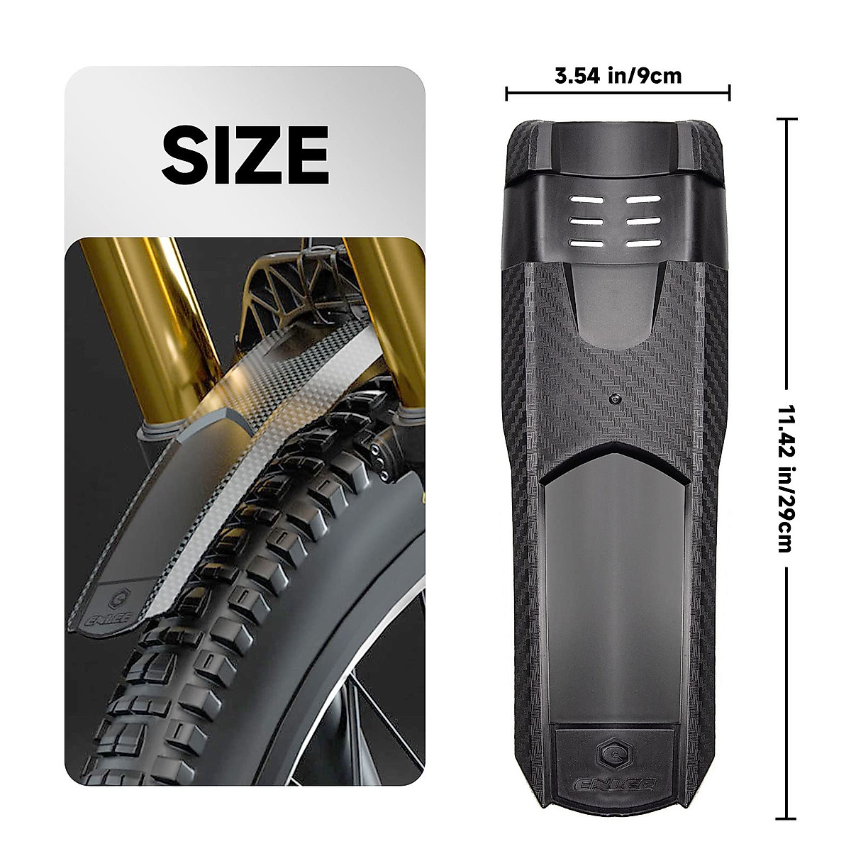 ZUKKA Bike Fenders 1 Pair Front and Rear Mud Guard Set for MTB Mountain Bicycles