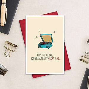 Ulbeelol Funny Father's Day Card, Pun Card for Dad, You Are A Really Great Dad Card for Father, Cute Birthday Card for Him