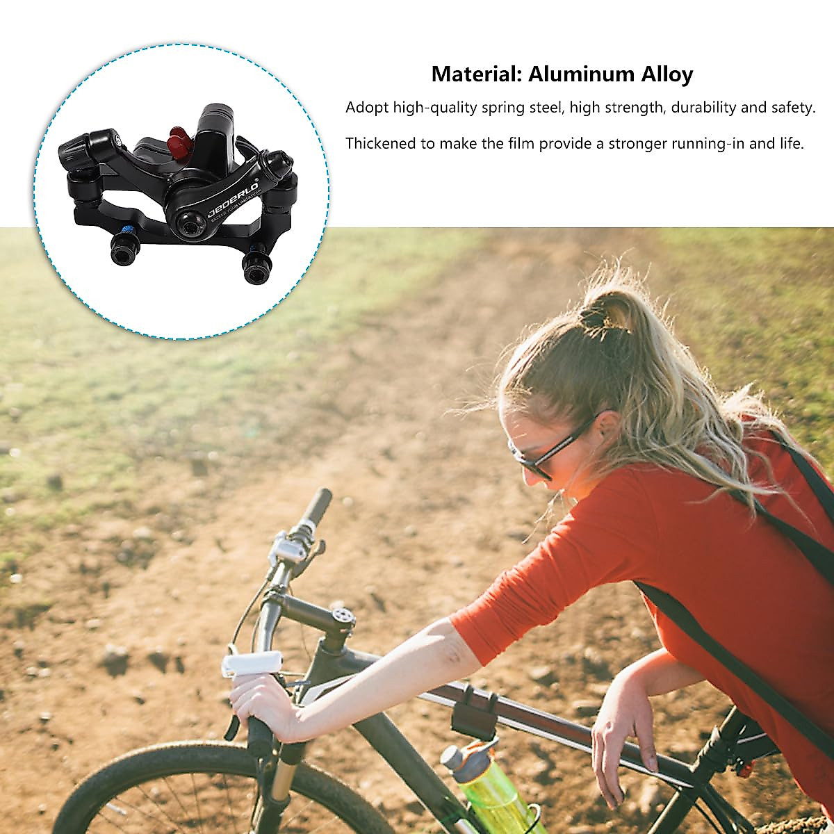 Garneck Bicycle Disc Brake MTB Road Line Pulling Hydraulic Disc Brake Calipers Front Rear Disc Brake for MTB Mountain Road Bike