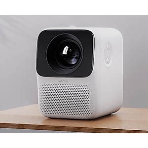 Global Version Wanbo T2 MAX Projector 1080P Mini LED Portable WiFi 5000Lux Full HD Projector 4K Android 9.0 1GB RAM 16GB ROM1920*1080P Keystone Correction for Home