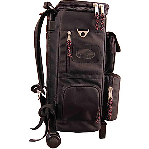 Gator Cases Lightweight Rolling Backpack Case with Pull Handle; Fits 25-Note Micro Controllers and Laptop (GK-LT25W),Black