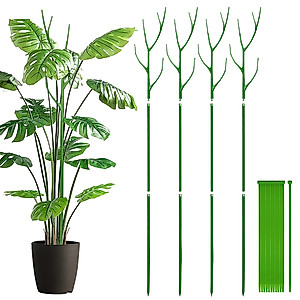 39 Inch Twig Plant Support Stakes,Tree Branch Support Stake,Trellis Stakes for Indoor Outdoor Potted Plants(4pcs)