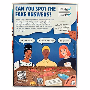 Big Potato Sounds Fishy Board Game: The Bluffing Family Game for Kids 10+ - Best New Family Quiz Games, Trivia Games for Groups of People