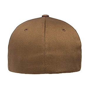 Flexfit Men's Standard Athletic Baseball Fitted Cap, Coyote Brown, Large-X-Large