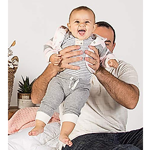 Burt's Bees Baby baby girls Sweatshirts, Lightweight Zip-up Jackets & Coats, Organic Cotton Hooded Sweatshirt, Blossom Abc, 6 Months US