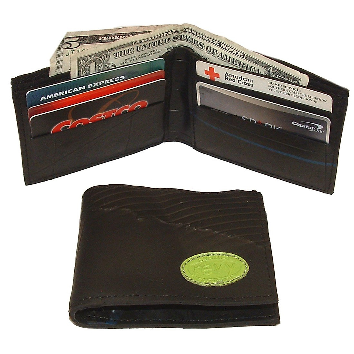 Recycled Rubber Tire Wallet with Logo - Fair Trade.
