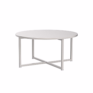 Household Essentials Coffee Table, Scandinavian White