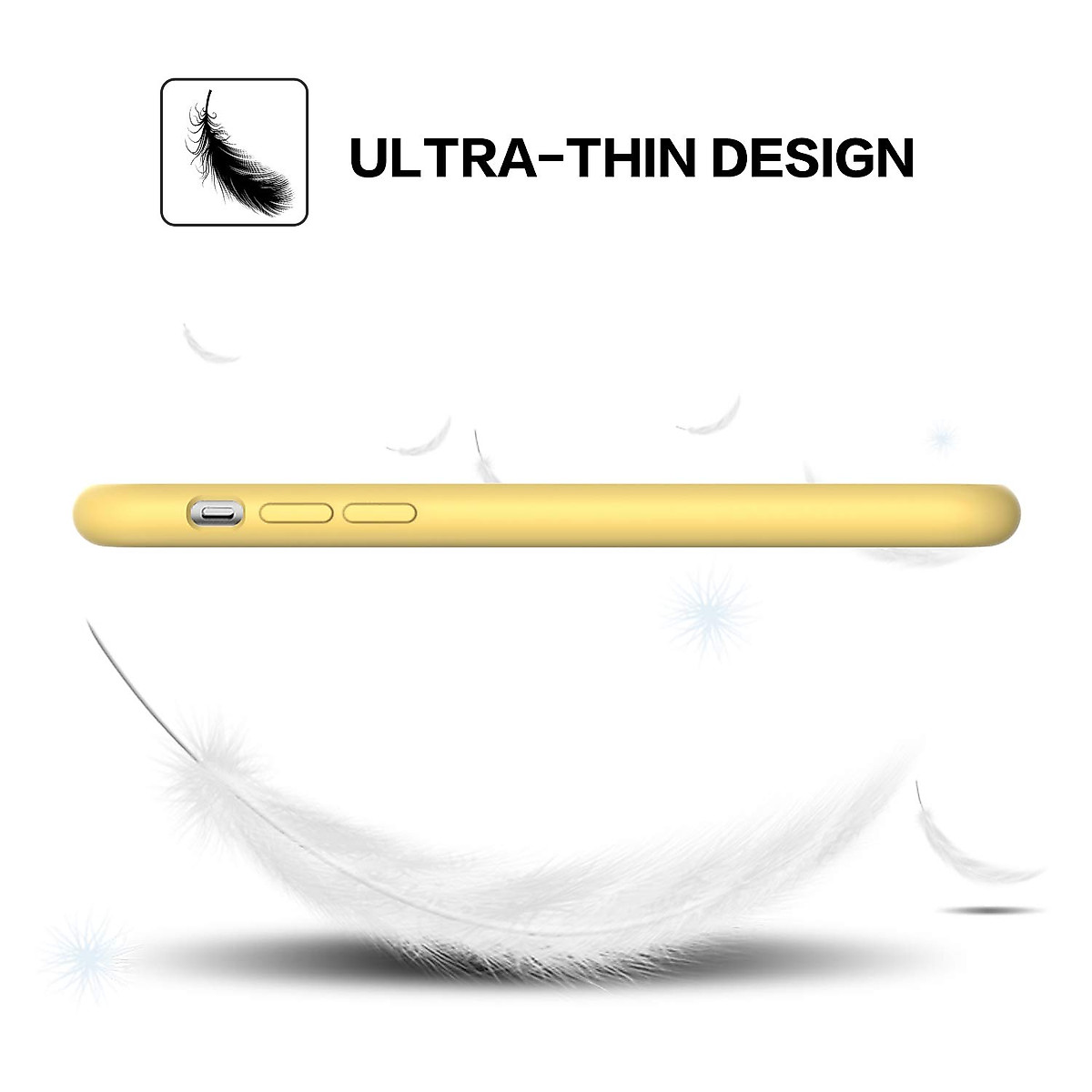 BENTOBEN for iPhone XR Cases, Liqud Silicone Gel iPhone XR Phone Case with Anti-Slip Microfiber Lining Hard Back Rubber Bumper Shockproof Full-Body Protective Case Cover for iPhone XR 6.1", Yellow