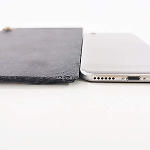 Easter Hanging Wall Sign, Decorative Slate Signs with Rope, Hanging Door Plaque for Porch/Entryway/Outdoor/Garden Home 5x8inch, Easter Eggs Flowers Leaves Butterflies Black and White Plaid