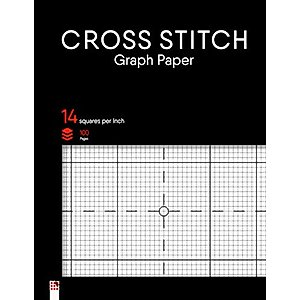Cross Stitch Graph Paper Notebook: Cross stitching in 14 squares Per inch grid. The 14 lines per inch chart makes it easy to create simple or complex Embroidery paterns & Needlework designs. Din A4