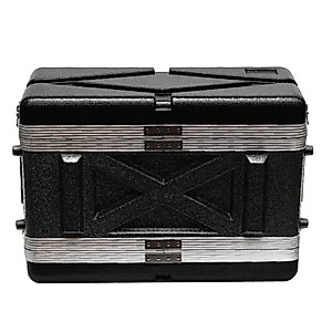 Seismic Audio - SALWR4S - Lightweight 4 Space Compact ABS Rack Case - 4U PA DJ Amp Effects Shallow Rack Case