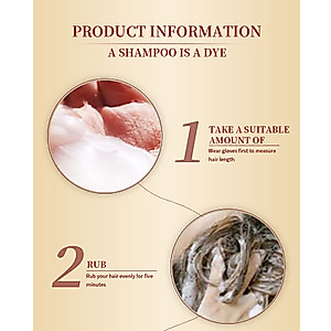 Maani Coconut Oil Hair Color Shampoo, Light Brown, 500 ML: Instant Fast Acting Long Lasting Hair Color Shampoo for Gray Hair, Nourishing, ShiningLong Lasting