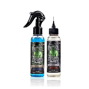 Riptide Armory Advanced Gun Cleaner & CLP+ Graphene 4oz 2 Step Kit - Cleans, Lubes, Protects Targeted Long-Lasting Formula - Nano Coat Technology - Veteran Founded & Formulated by Former US Navy Seal…