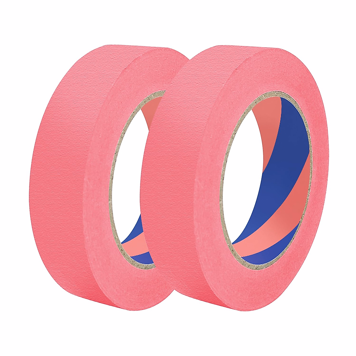 Duccinp Painters Tape, 1 inch x 55 Yards x 2 Rolls Pink Painters Masking Tape for Indoor and Outdoor Use, Medium Adhesive Paint Tape for DIY Crafts, Arts, Painting, Easy Removal