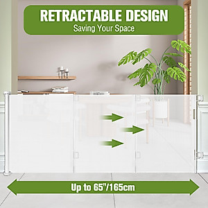 Extra Wide Baby Gate for Large Openings Retractable Baby Gates Indoor Outdoor Extra Long Baby Gate for Doorway Stair Gates for Kids or Pets Extra Large Dog Gate for Stairs