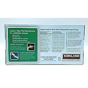 Kirkland Signature Nitrile Gloves, Box of 200, Medium for Health Care, Food Service, Home other uses....