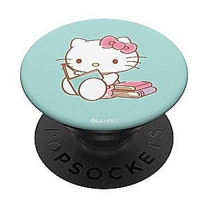 Hello Kitty Reading Books PopSockets PopGrip: Swappable Grip for Phones & Tablets