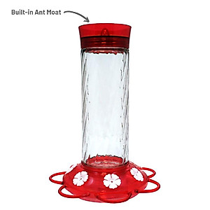 More Birds Diamond Health Hummingbird Feeders for Outdoors, Pack of 1, Red