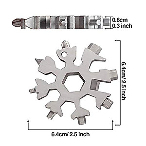 20 In 1 Snowflake Multi-Tool ,Great Christmas stocking stuffer,Unique Gifts for Dad Men Women