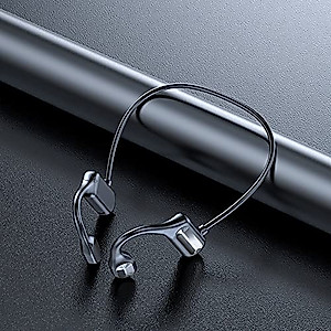 Urban Nirvana Premium Bone Conduction Open-Ear Sport Headphones - Sweat Resistant Earphones for Workouts and Running with Deep Base (Black-04), Pack of 1