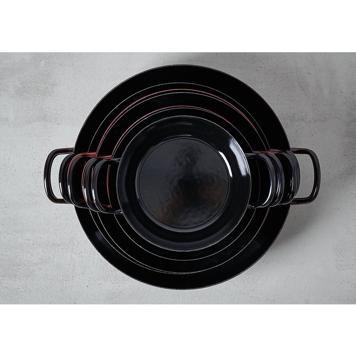 Riess, 0600-022, Gourmet pan 20, Classic - SCHWARZEMAILLE, Diameter 20 cm, Height 5.2 cm, Enamel, Black, Induction