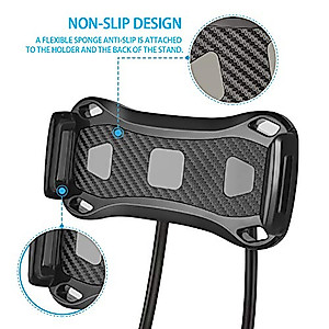 YUNLEJP Gooseneck Lazy Neck Phone Holder,Universal Mobile Phone Stand, Lazy Bracket, Flexible Mount Stand,Universal Mobile Phone Stand with Remote for Taking Videos & Group Photos (Black)