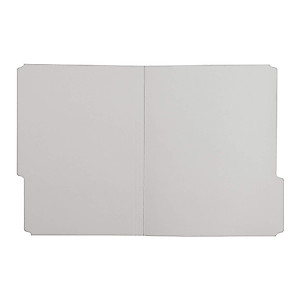 Amazon Basics File Folders, Letter Size, 1/3 Cut Tab, Gray, 36-Pack