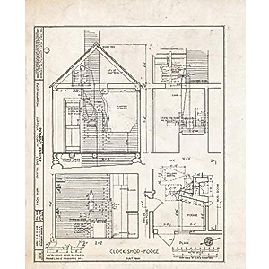 Historic Pictoric : Blueprint HABS NY,52-HAMTE,8- (Sheet 13 of 14) - Dominy House, North Main Street, East Hampton, Suffolk County, NY 24in x 30in