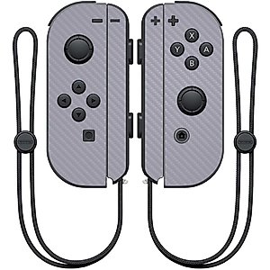 MightySkins Carbon Fiber Skin for Nintendo Joy-Con Controller - Pink | Protective, Durable Textured Carbon Fiber Finish | Easy to Apply, Remove, and Change Styles | Made in The USA, Model: CF-NIJOYCO-Solid Pink