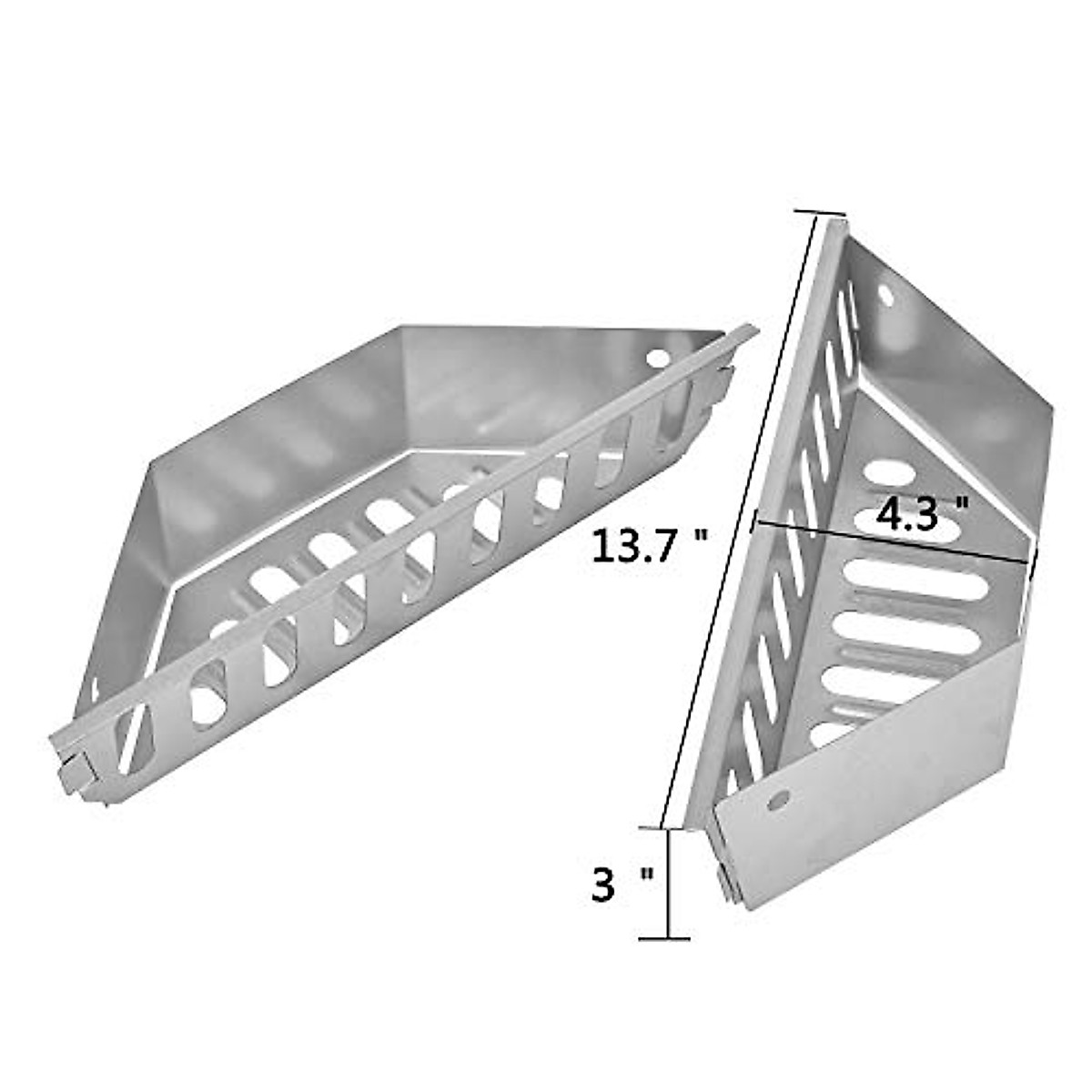 only fire Charcoal Basket Charcoal Briquet Holder Replacement for Weber 22 1/2 inch Kettle Grills - 2 pcs