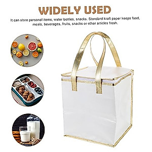 SOLUSTRE Insulated Bag insulated bag cloth insulated reusable grocery bags disposable cooler large cooler bag cooler bags insulated cooler bag food carrier Fresh food bag