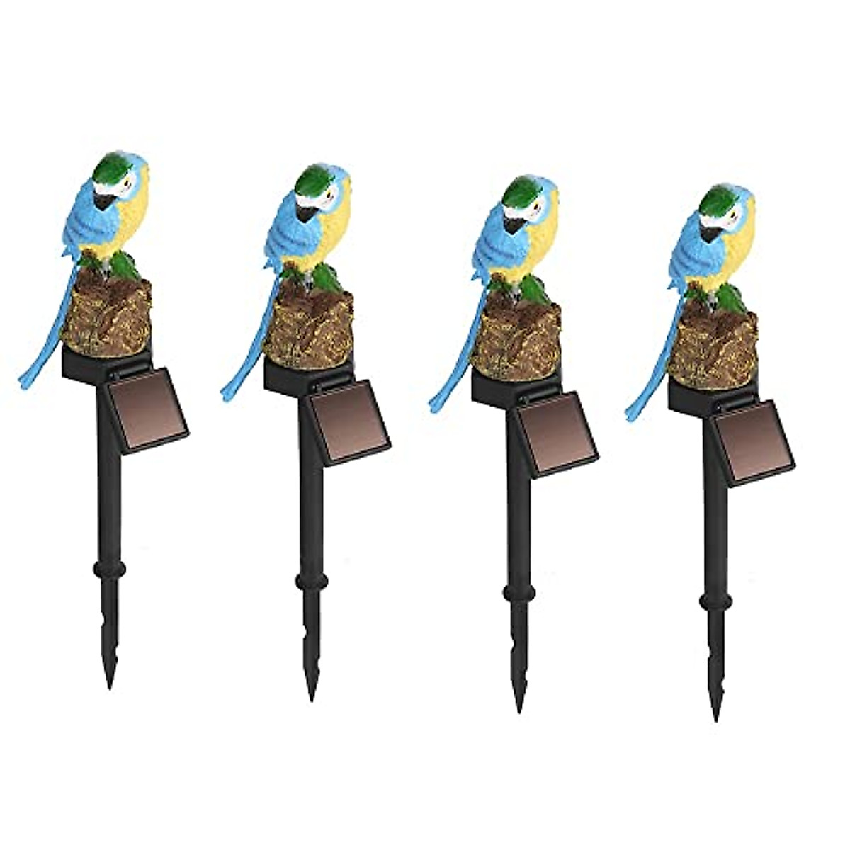 HUADA LED Solar Light Simulation Parrot Lamp Outdoor Waterproof Garden Lawn Stakes Light Fit for Home Courtyard Decoration
