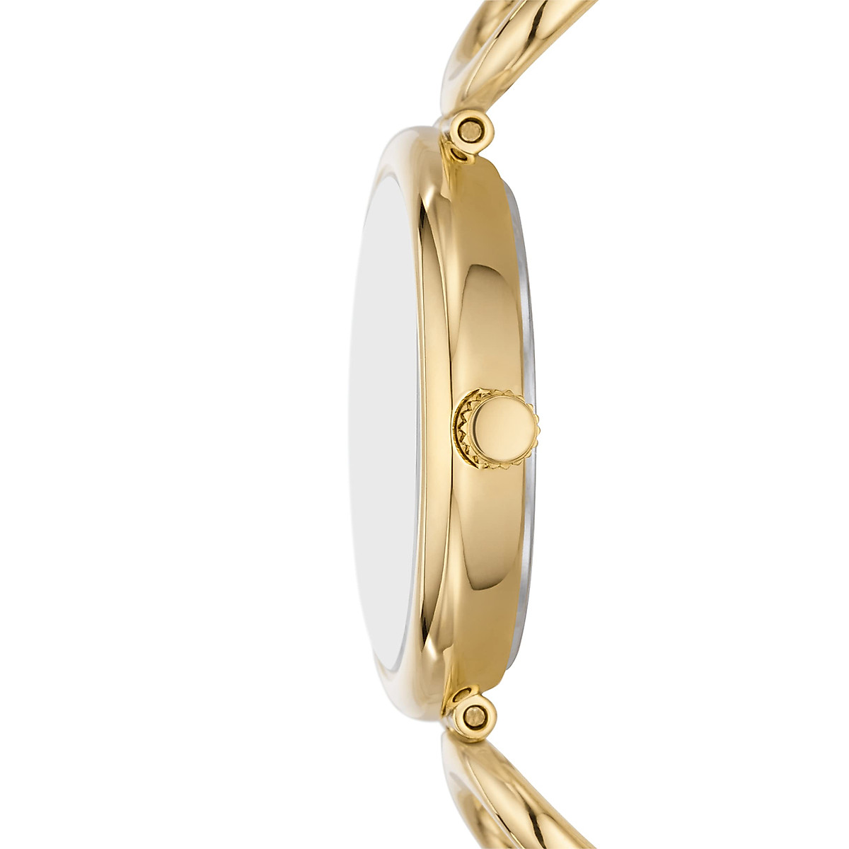 Fossil Women's Carlie Quartz Stainless Steel Three-Hand Watch, Color: Gold (Model: ES5272)