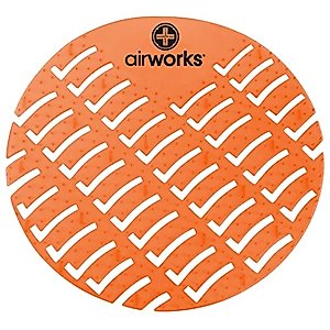 Hospeco - CC-007 Airworks AWUS007-BX Urinal Deodorizer Screen Mango Orange (Box of 10)