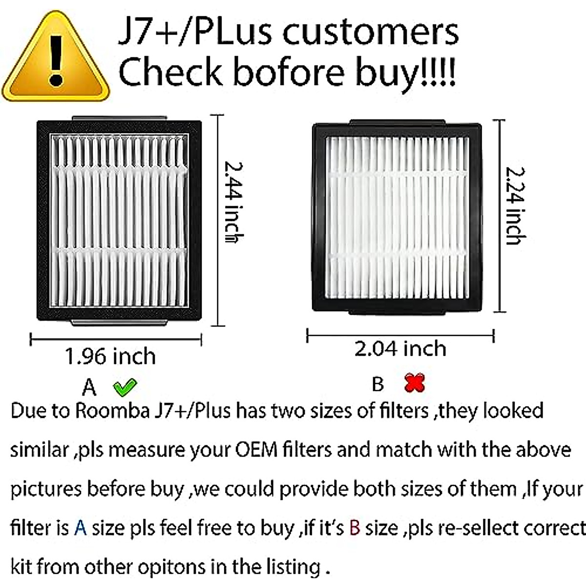 DrAer 19 Pcs Replacement Parts Compatible with iRobot Roomba i7 i7+ i3 i3+ i4 i4+ i6 i6+ i8 i8+ j7 j7+/Plus E5 E6 E7 Vacuum Cleaners