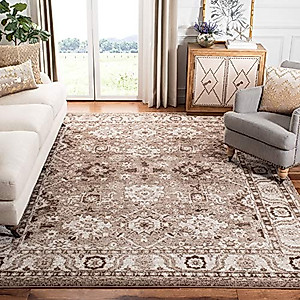 SAFAVIEH Vintage Hamadan Collection Area Rug - 8' x 10', Taupe, Oriental Traditional Persian Design, Non-Shedding & Easy Care, Ideal for High Traffic Areas in Living Room, Bedroom (VTH214T)